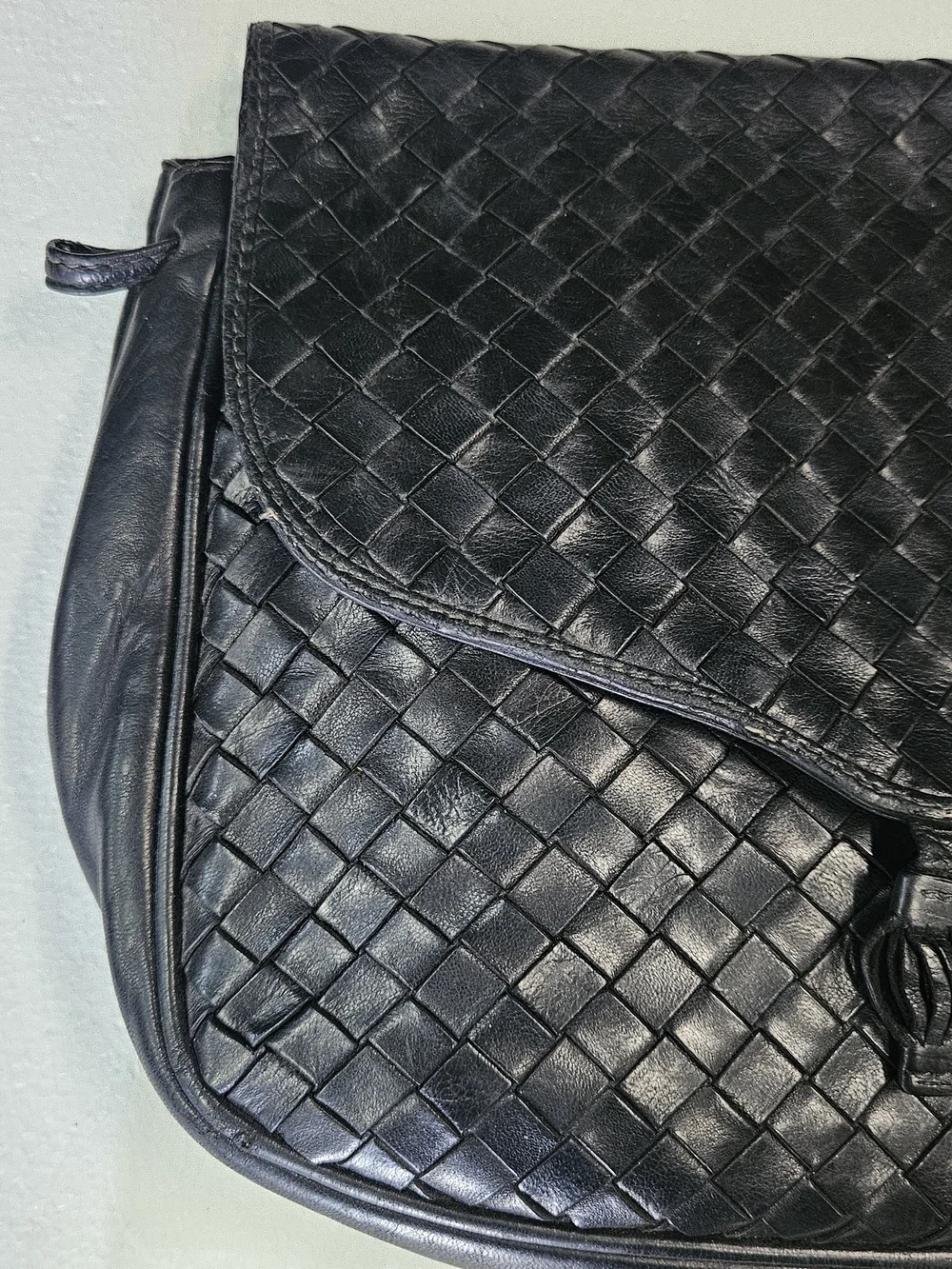 Desmo | Bags | A59 Vintage Desmo Woven Leather Crossbody Bag Black ...